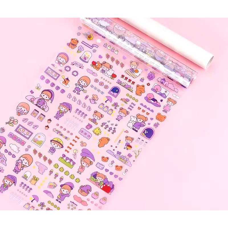 Jual Stiker Momo Roll Gulung Panjang Stiker Lucu Motif Karakter ...