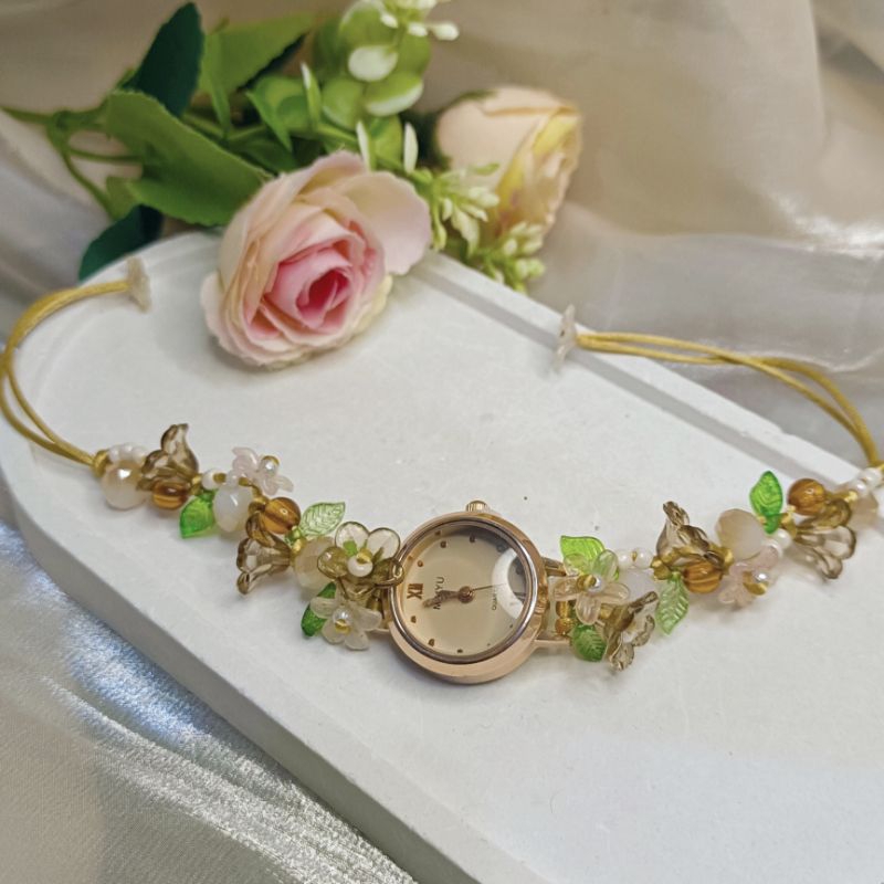 Jual Jam Tangan Aesthetic /Jam Fairy / Jam Tangan Manik / Jam cantik ...
