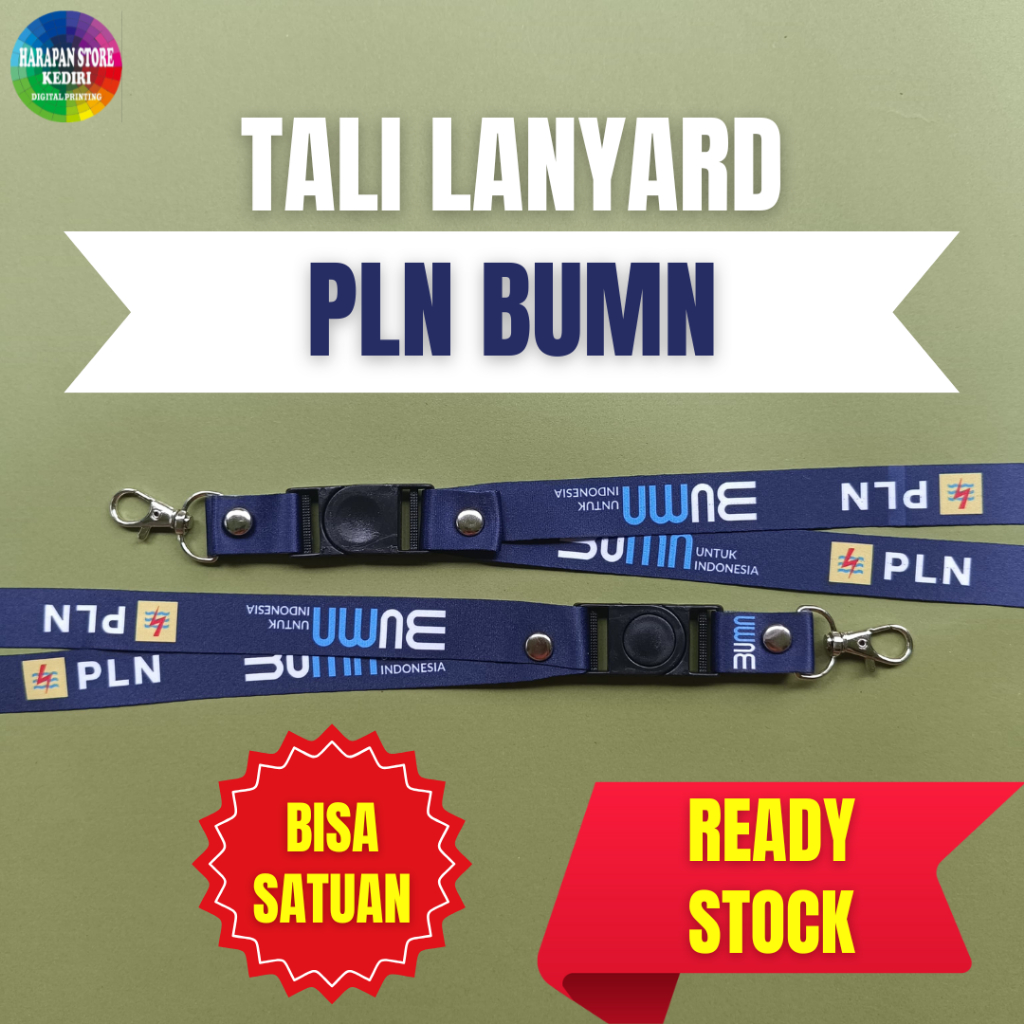 Jual [READY STOCK] TALI LANYARD ID CARD PLN BUMN -BISA SATUAN | Shopee ...
