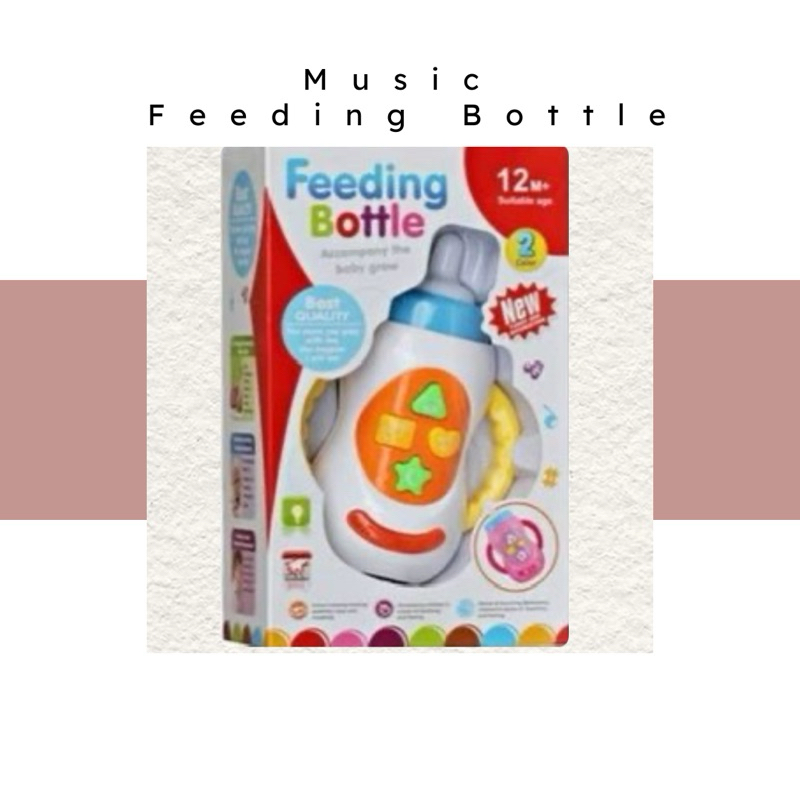 Jual Mainan Bayi Baby Feeding Bottle Botol Air Susu Light Music Lampu ...