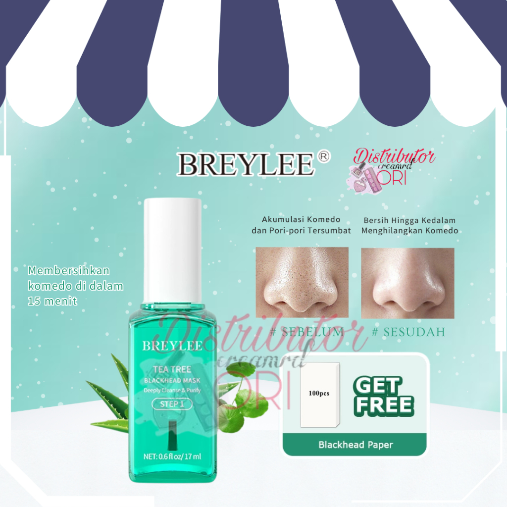 Jual [BPOM[ BREYLEE Step 1 Blackhead Remover MaskER Pembersih KOMEDO ...