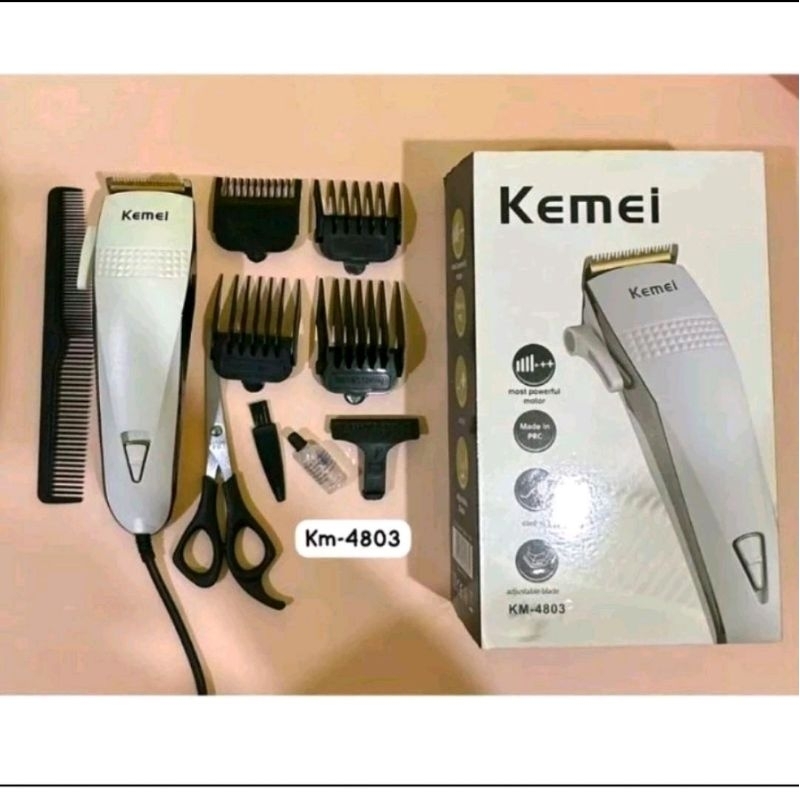 Jual MESIN CUKURAN RAMBUT KEMEI KM-4803 HAIR CLIPPER / ALAT CUKUR RAMBUT ORIGINAL KEMEI | Shopee ...
