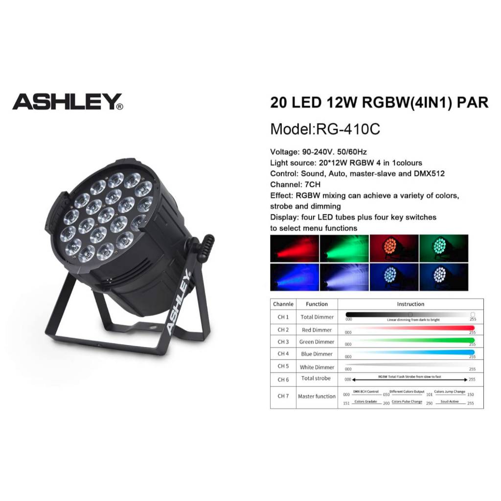 Jual LAMPU PARLED ASHLEY RG410C RG 410C 20 LED 12 WATT | Shopee Indonesia