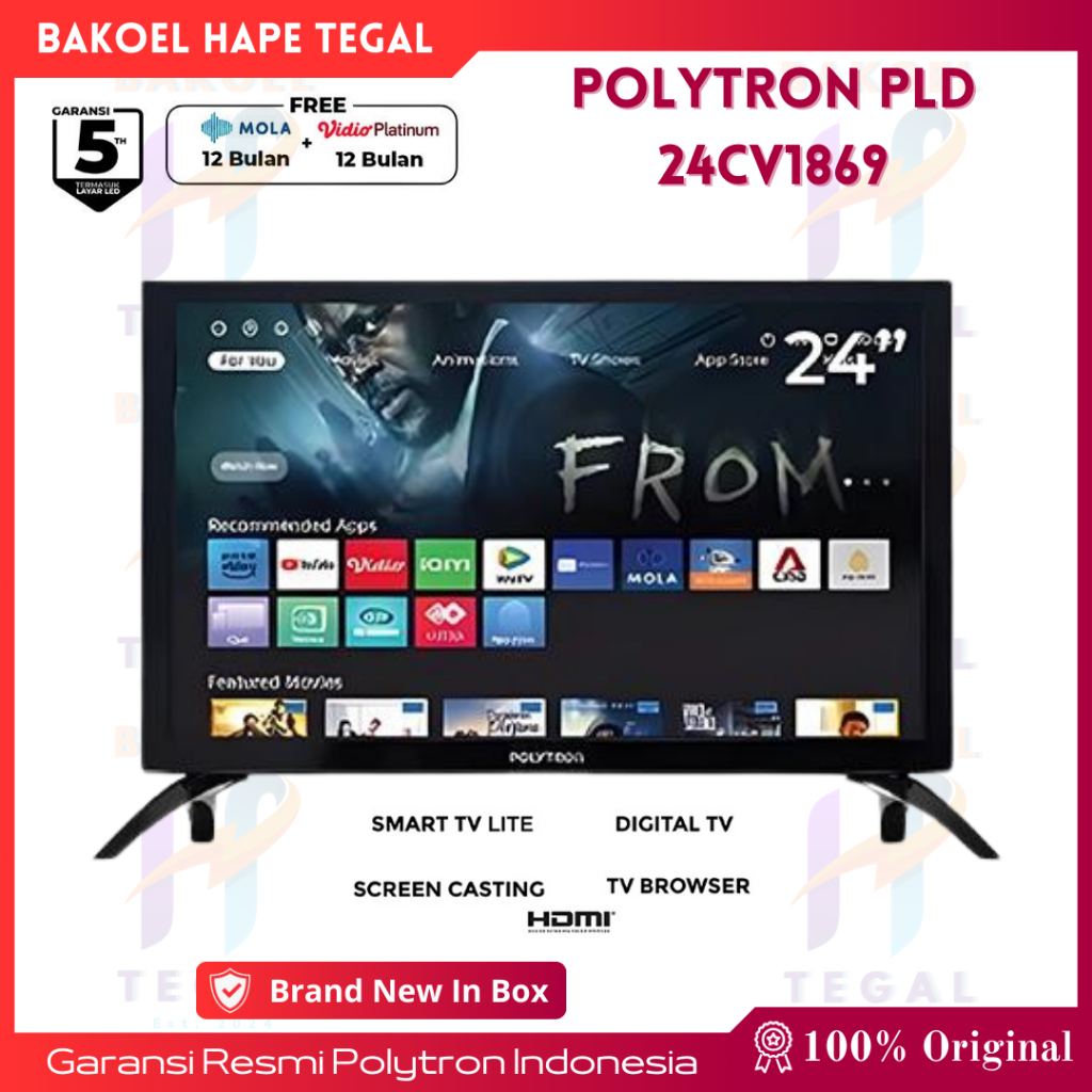 Jual POLYTRON SMART DIGITAL TV 24 inch HD Ready PLD 24CV1869 | Shopee ...