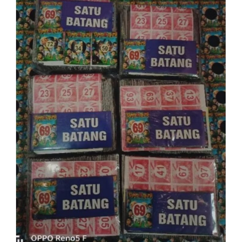 Jual mainan gosokan nomor ganjil genap paket hemat 4 pak (1 pak isi 500 ...