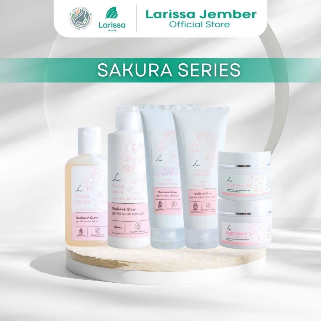 Jual Paket Face Product Sakura Series - Larissa (Brightening/Pencerah ...