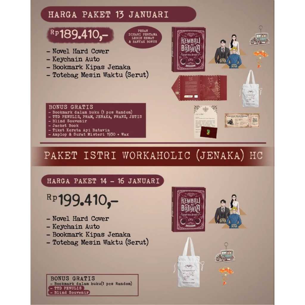 Jual Pre Order - Buku Novel - Kembali ke Batavia: Surat Untuk Jenaka 2 ...