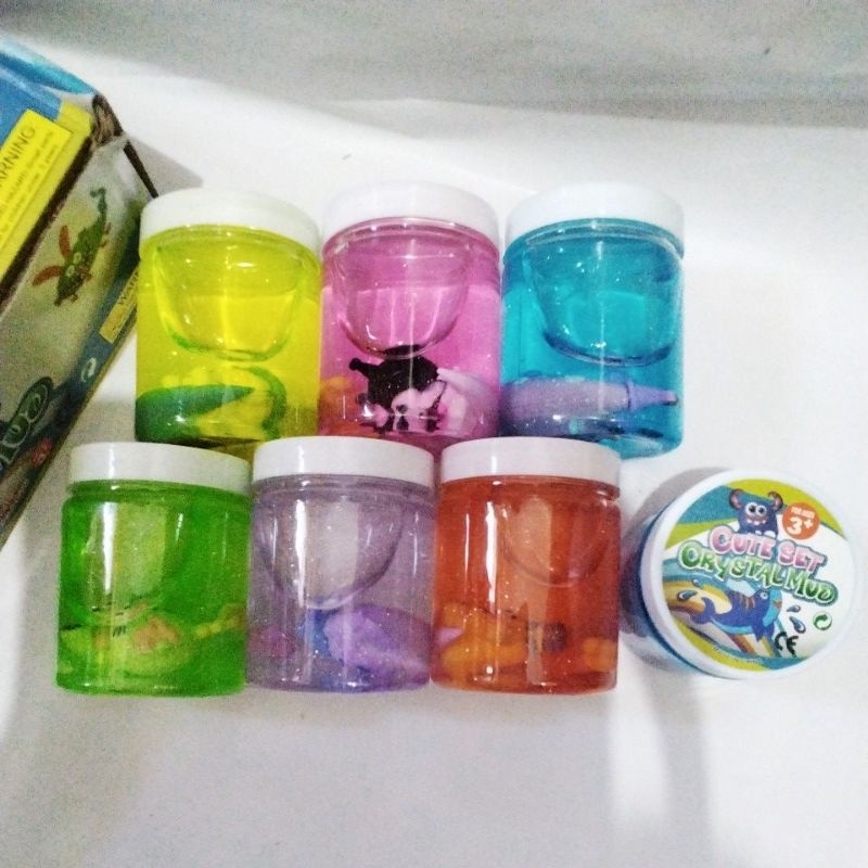 Jual Slime Glitter isi boneka SANRIO LABUBU di dalam mainan anak ...