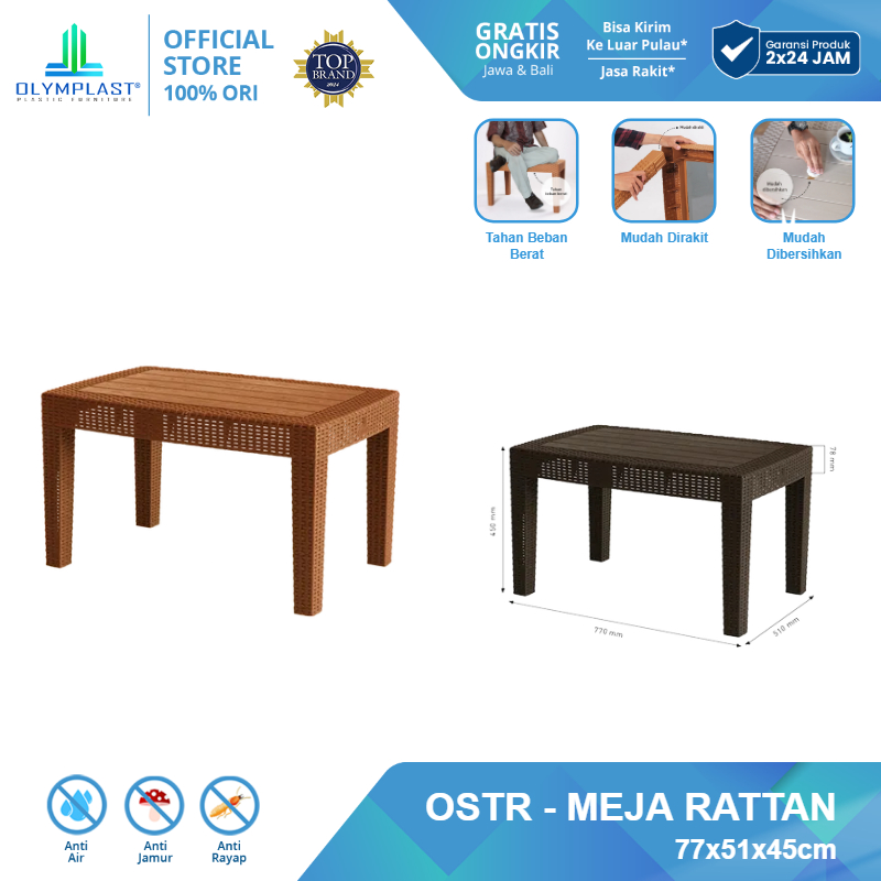 Jual Olymplast OST R Sofa Table / Meja Tamu / Meja Sofa / Meja Plastik ...