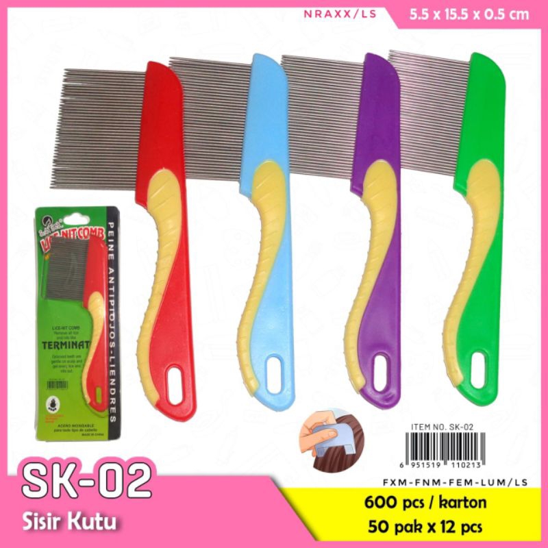 Jual Sisir Kutu Gagang Besi/Serit Besi Terminator/Per Pcs | Shopee ...