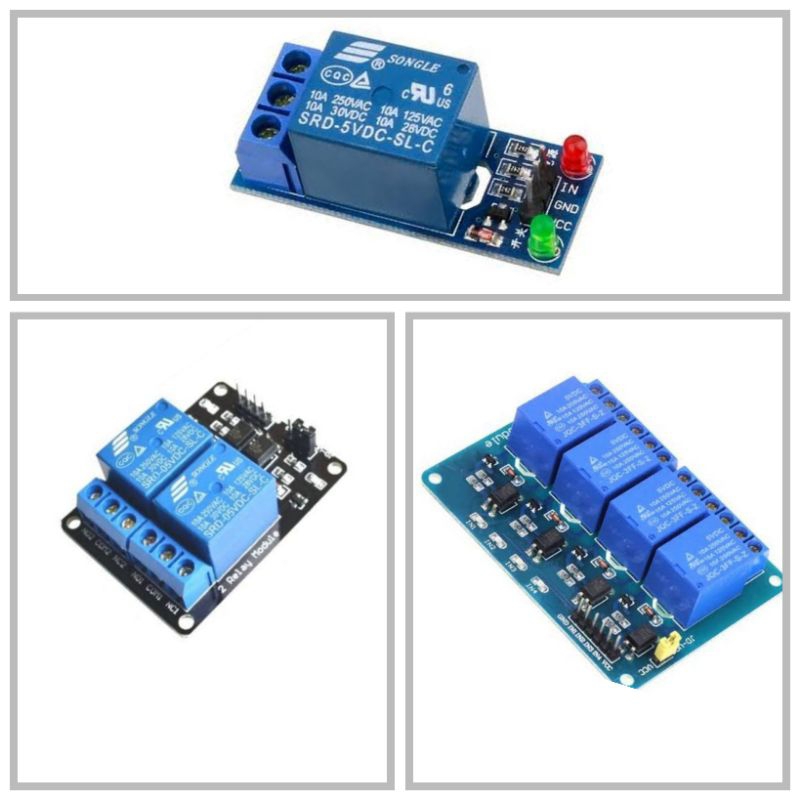 Jual Relay Module 5VOLT 1 Channel 2 channel 4 channel(second) | Shopee Indonesia