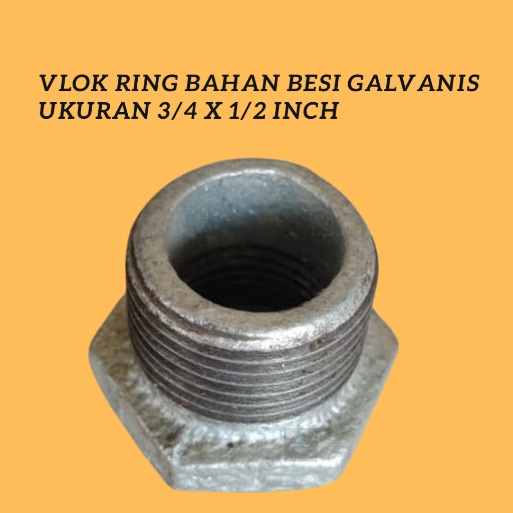 Jual Vlok Ring V Plok Ukuran 3/4 X 1/2 Inchi Bahan Besi Galvanis Tebal ...