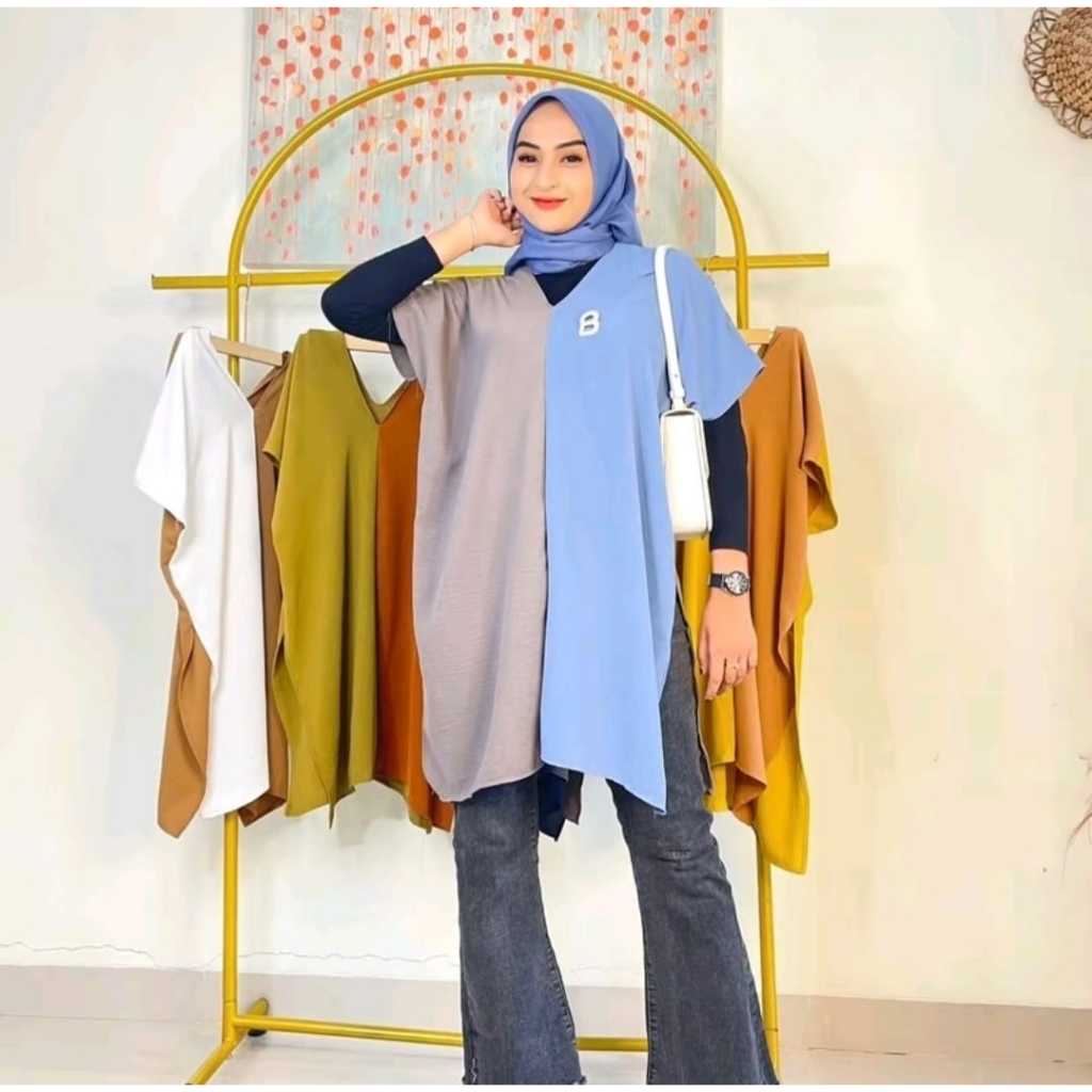 Jual ATASAN WANITA KOMBINASI SIMPLE Baju Atasan Wanita Terbaru Lebaran ...