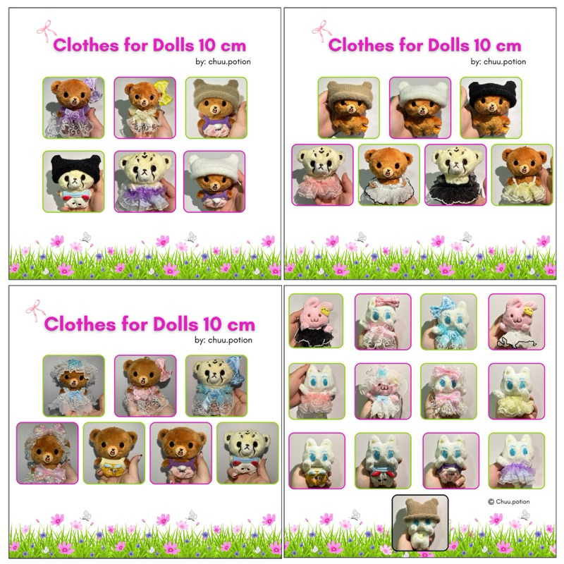 Jual [10CM] baju boneka 10 cm custom aksesoris doll clothes boneka ...