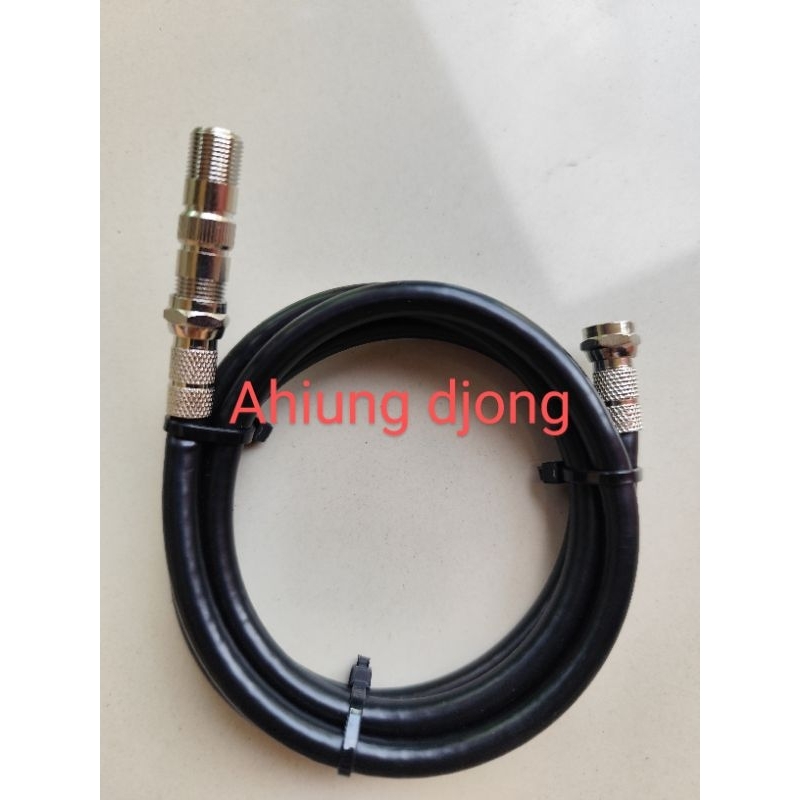 Jual KABEL ANTENA TV RG6 + KONEKTOR F DAN SAMBUNGAN ANTENA | Shopee Indonesia