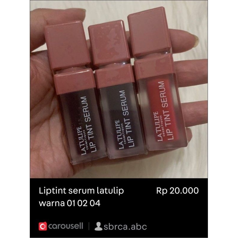 Jual Latulip Serum Lip Tint Preloved masih segel | Shopee Indonesia