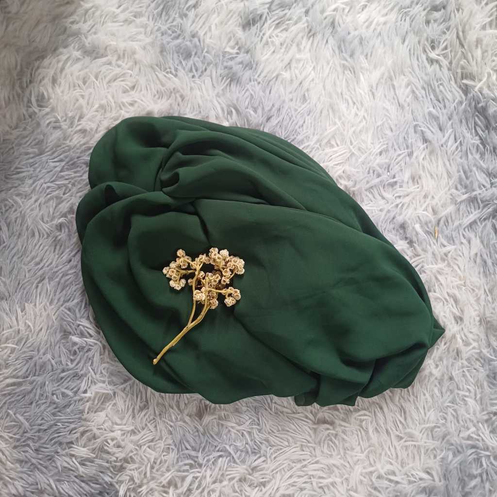 Jual Kain Bahan Chiffon Chifon Silky/ Sifon Silky Sifon Arab II Hijau ...