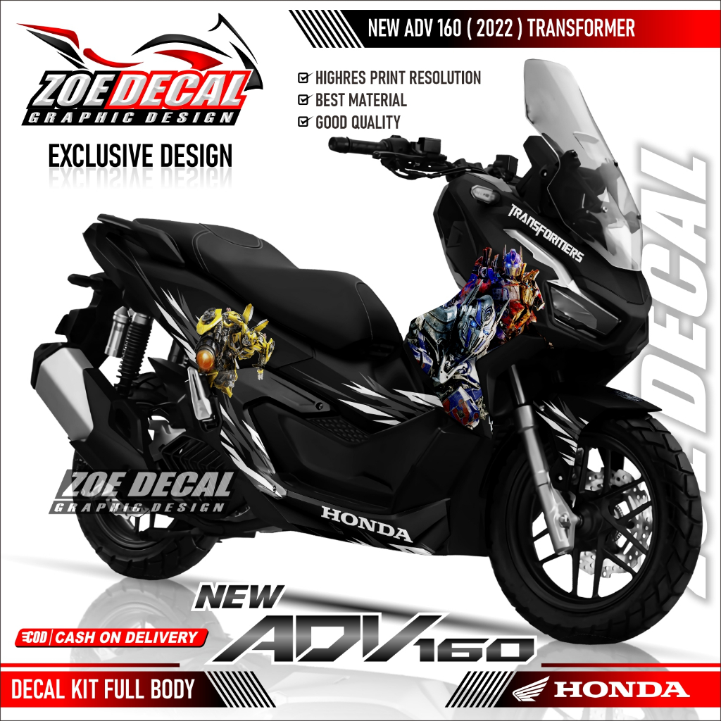 Jual Terbaru Decal Stiker Adv 160 2022 Full Body Stiker Honda Adv 160 ...