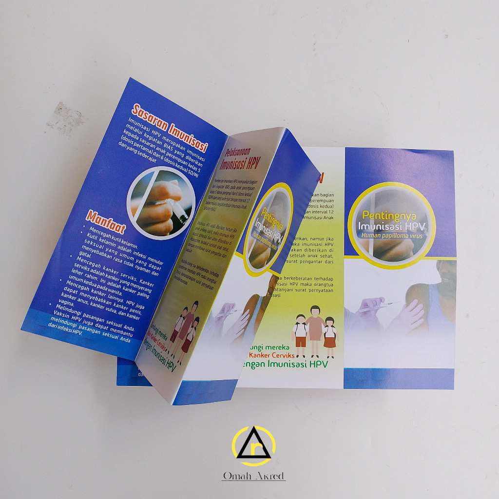 Jual Leaflet Pentingnya Imunisasi HPV - Cegah Stunting - Leaflet ...