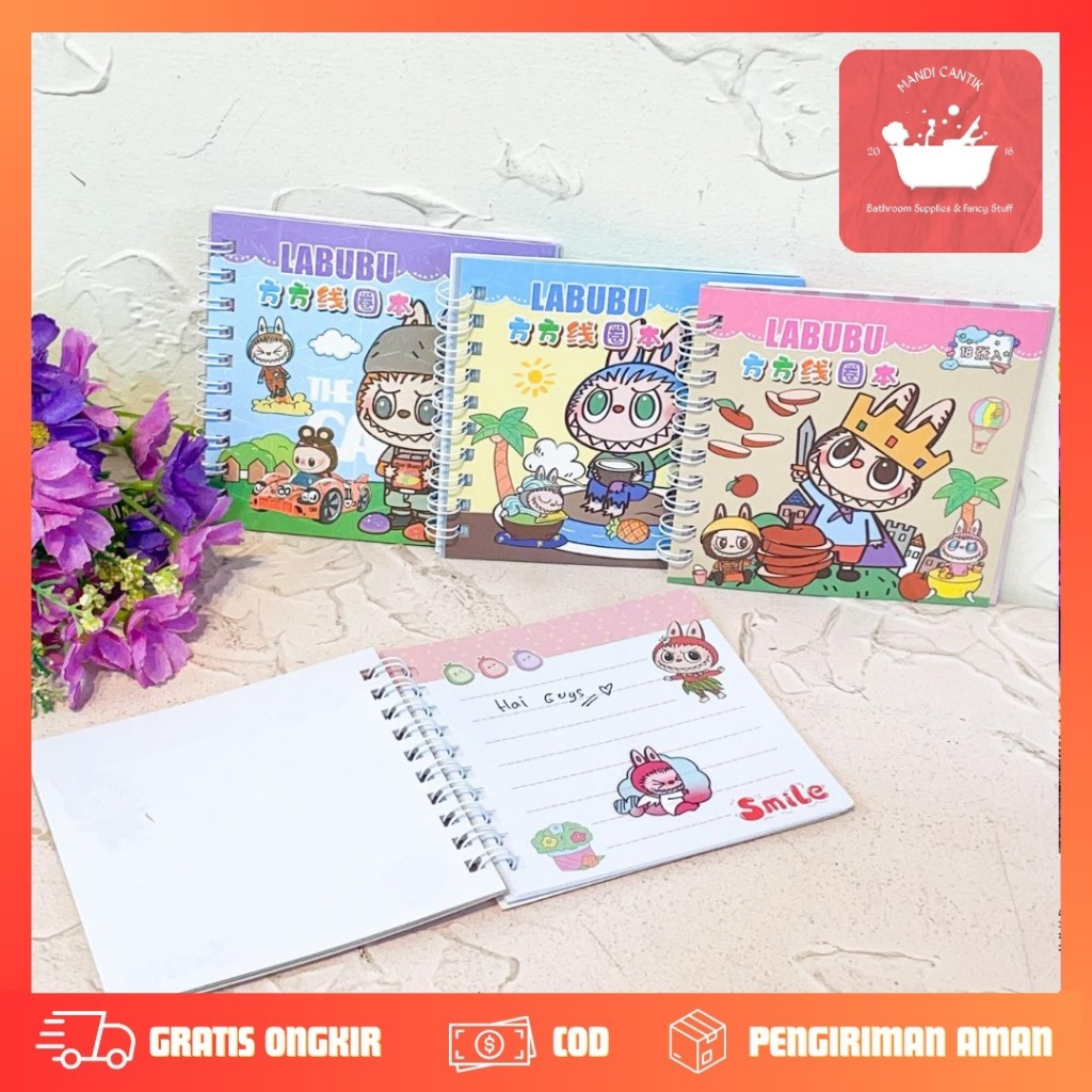Jual Buku Spiral Sticker Labubu SZ-335 BK-1722 / Album Sticker foto ...