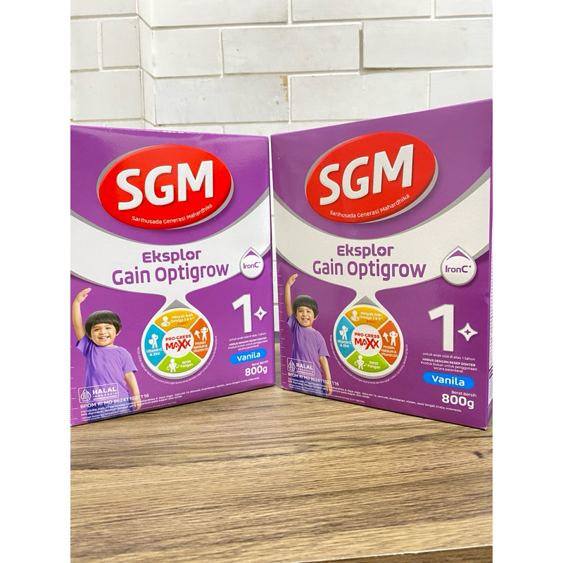 Jual SGM OPTIGROW 1+ 800 GR RASA VANILLA | NUTRIGIZI FORMULASI LENGKAP ...