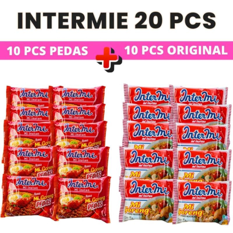 Jual Intermie 20pcs rasa original +pedas | Shopee Indonesia