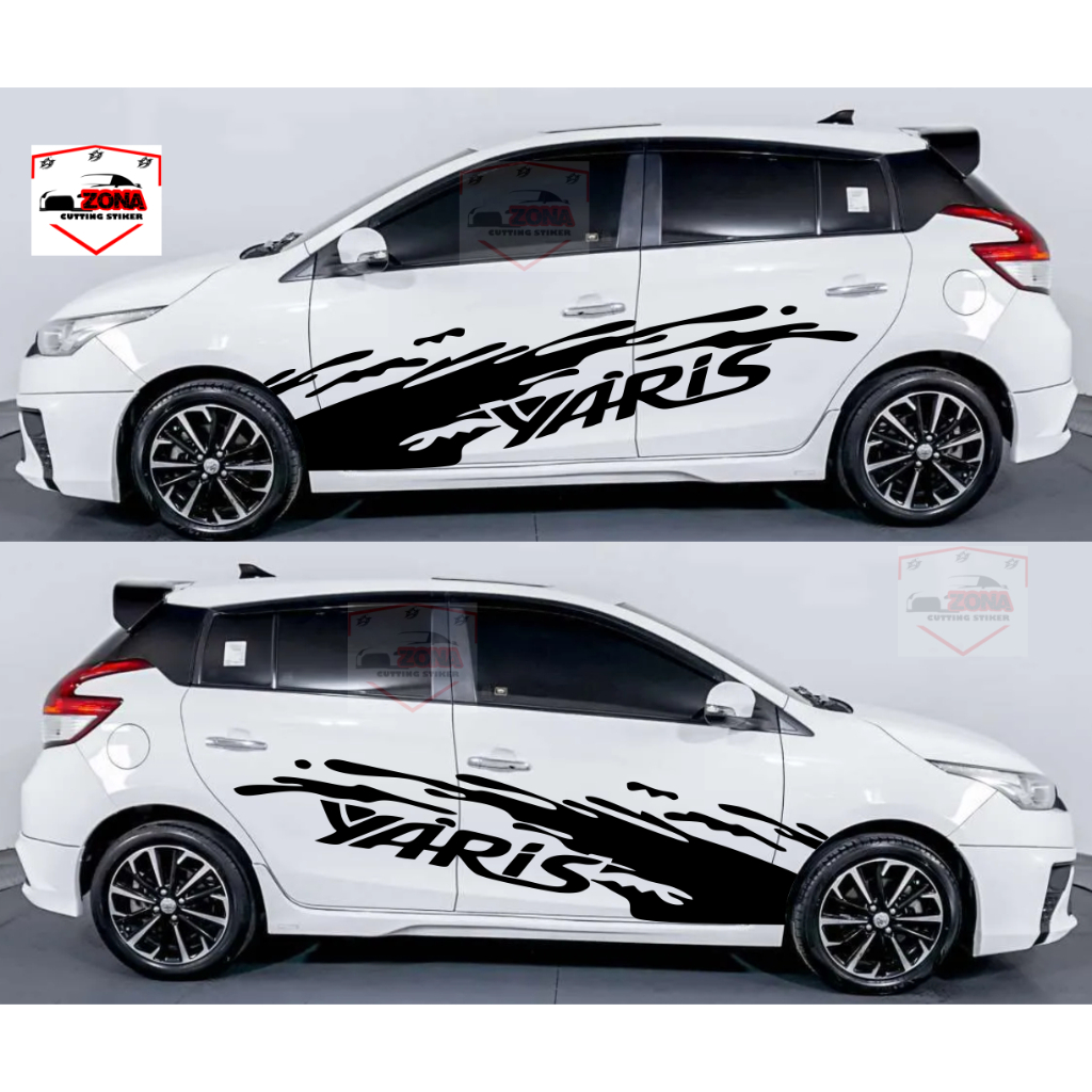 Jual sticker yaris list cutting stiker mobil toyota yaris stiker mobil ...