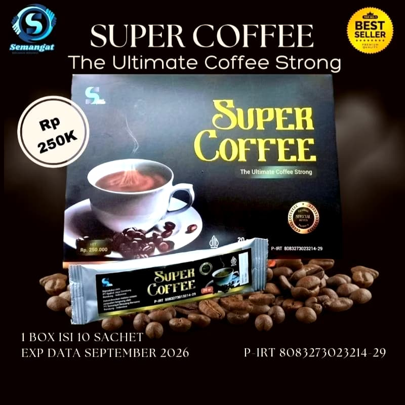 Jual SUPER COFFEE 1 BOX ISI 10 SACHET @20GR / THE ULTIMATE COFFEE ...