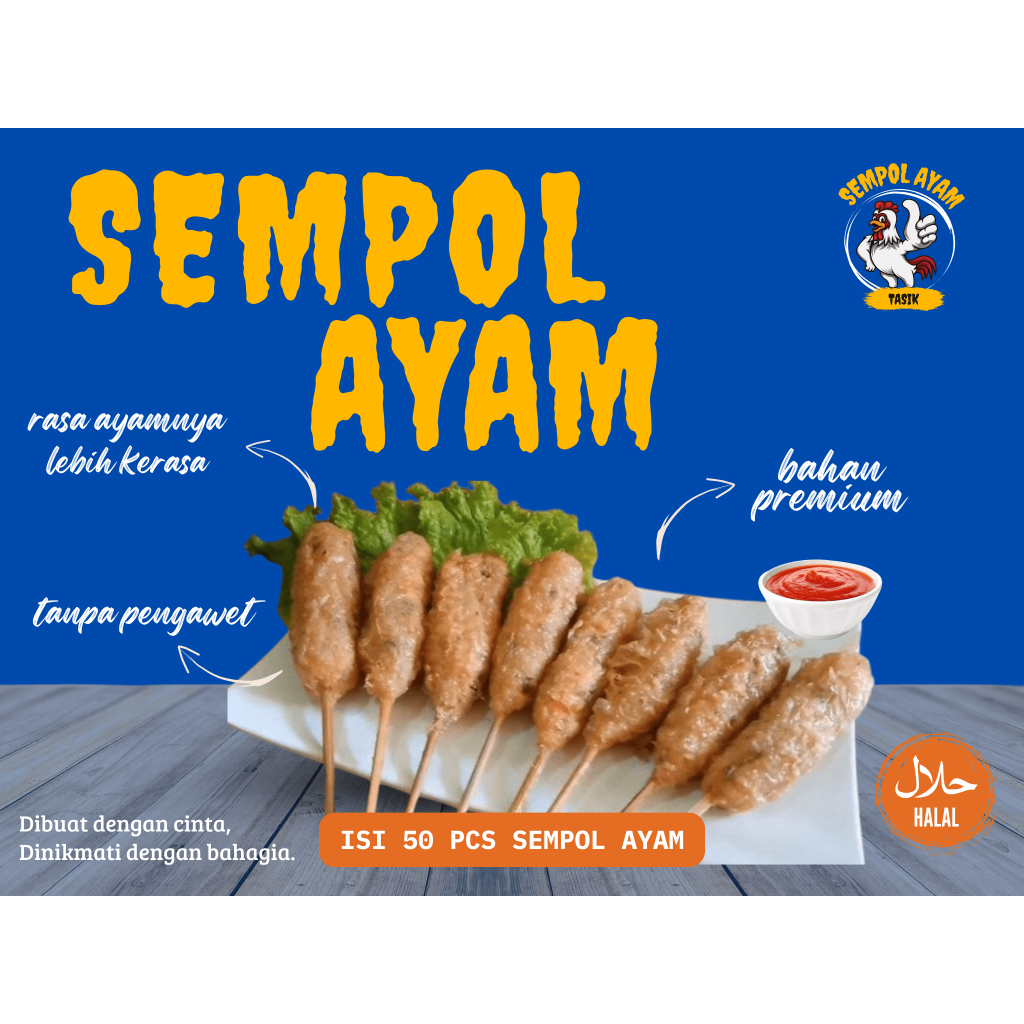 Jual Sempol Ayam ISI 50 PCS | Sempol Ayam Tasik Bahan Premium | Shopee ...