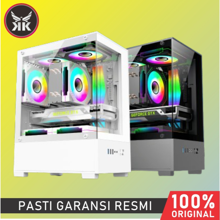 Jual CASING KOMPUTER PC GAMING INFINITY NOIR M-ATX FREE FAN F124 ...