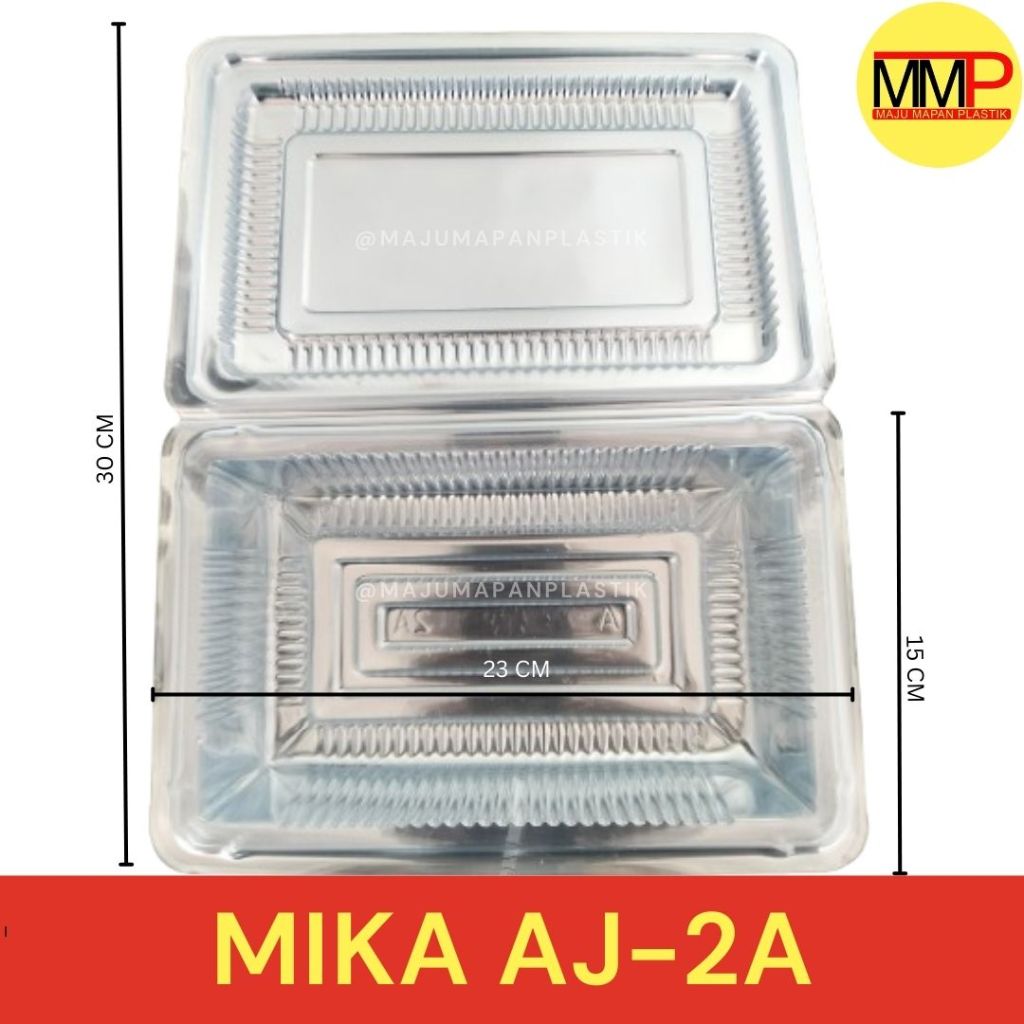 Jual [50 pcs] Mika AJ 2A / Kotak Mika Makanan / Mika Kue 2A | Shopee ...