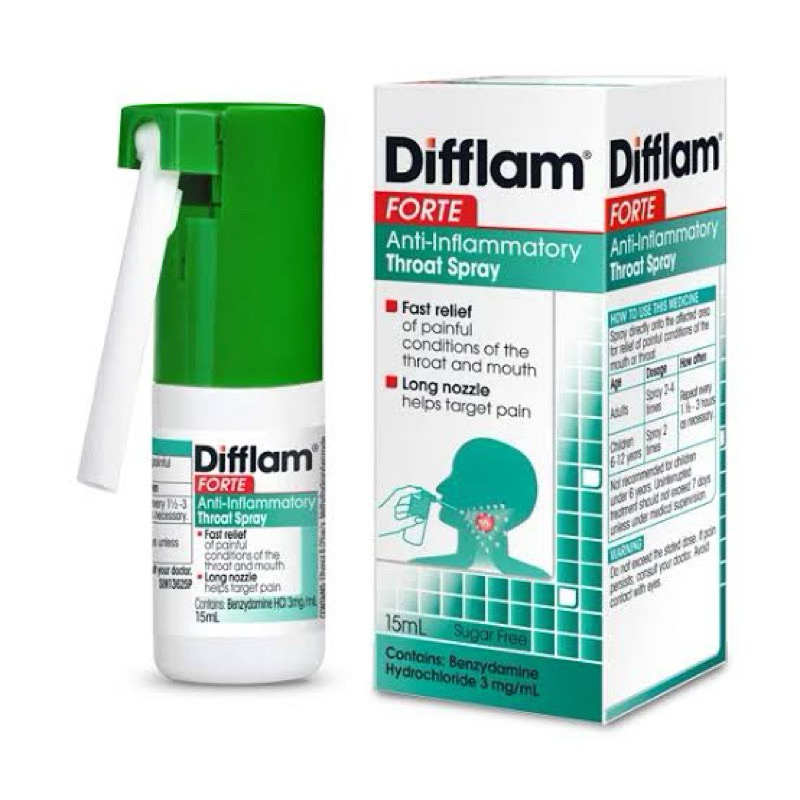 Jual Difflam Forte Anti Inflammatory Throat Spray (Untuk Sakit ...