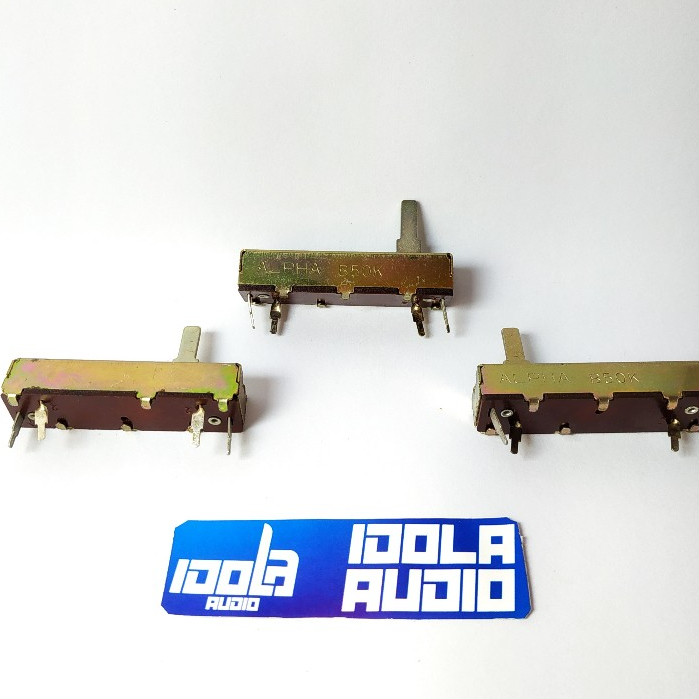 Jual Potensio 50k / 100k Geser 5 cm Merek Alpha asli tangkai Besi ...