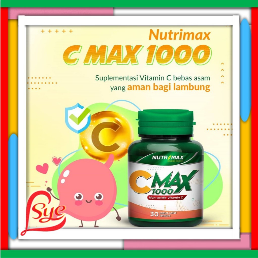 Jual Nutrimax C Max 1000 Isi 30 Tablet - Vitamin C - Daya Tahan Tubuh ...