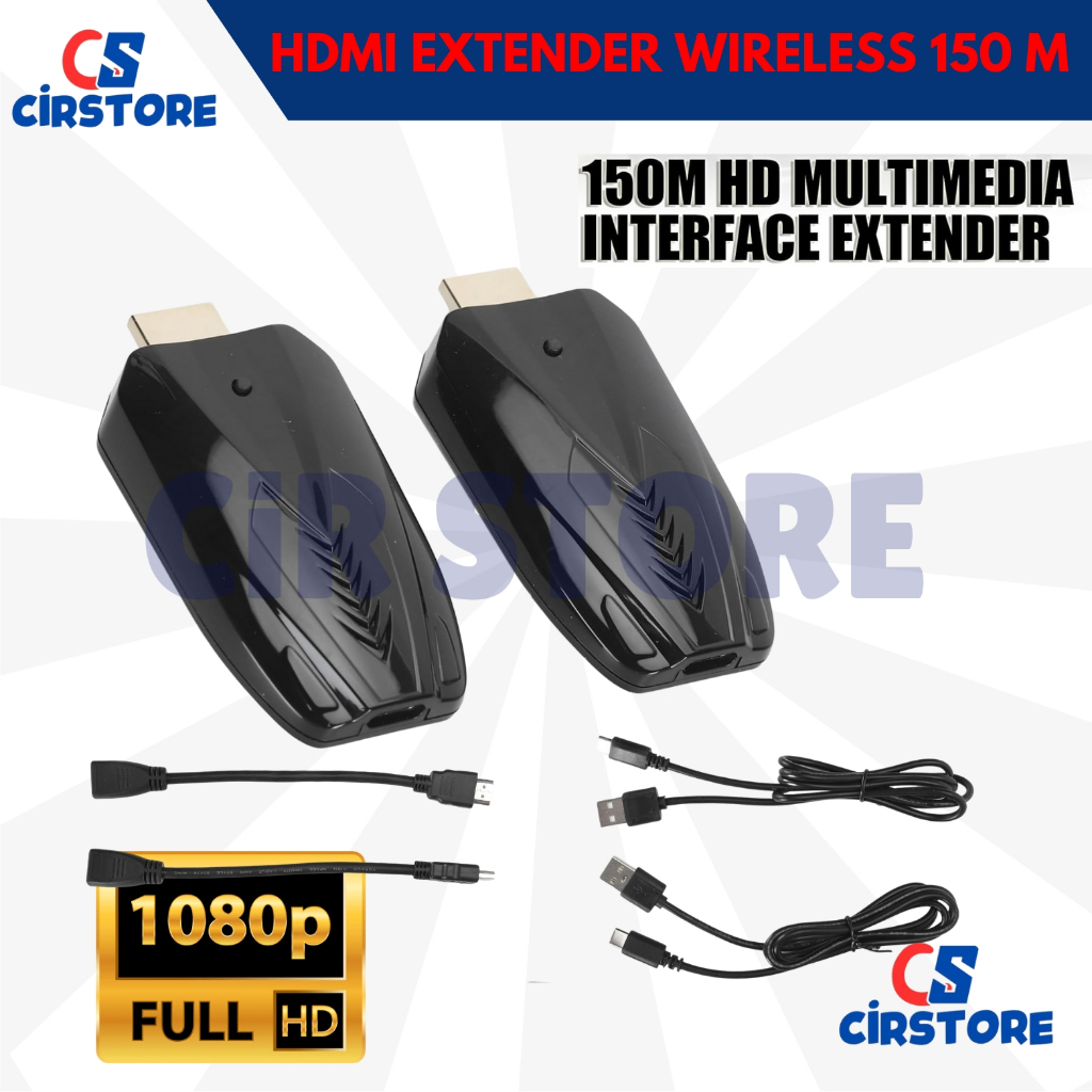 Jual HDMI Extender Wirelees 150 Meter/ Mendukung Jangkauan 2.4/5GHz ...