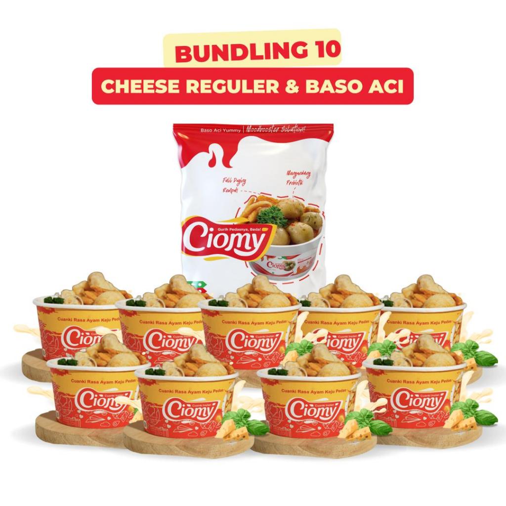 Jual CIOMY - Bundling 10 Cuanki Pedas Kuah Keju dan Ciomy Sachet Rasa ...