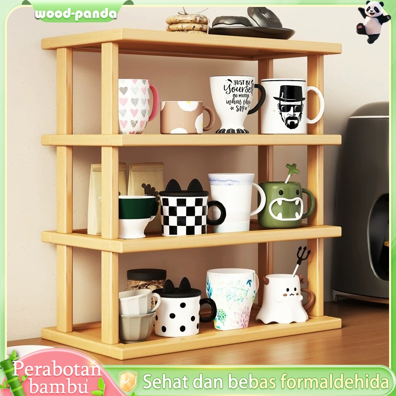Jual Rak Cangkir Rak Penyimpanan Dapur Cangkir Kopi Rak Pembuangan Desk ...