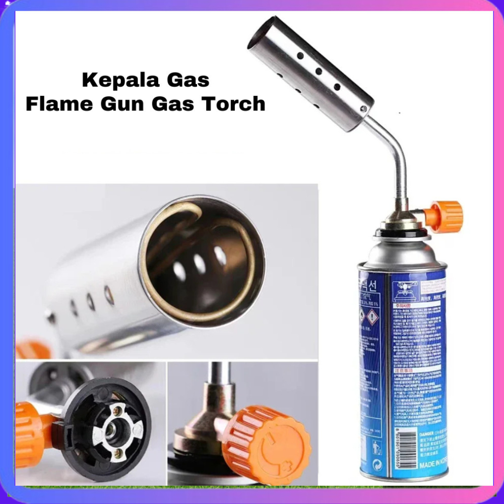 Jual Kepala Gas Butane Torch BBQ Soldering Flame Gun Torch Jet flame ...