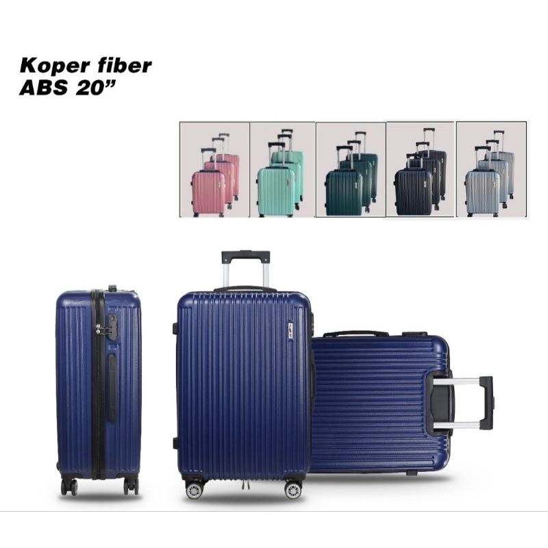 Jual (Khusus instan) Koper 16 18 20 24 Inch Polo koper Size Fiber ...