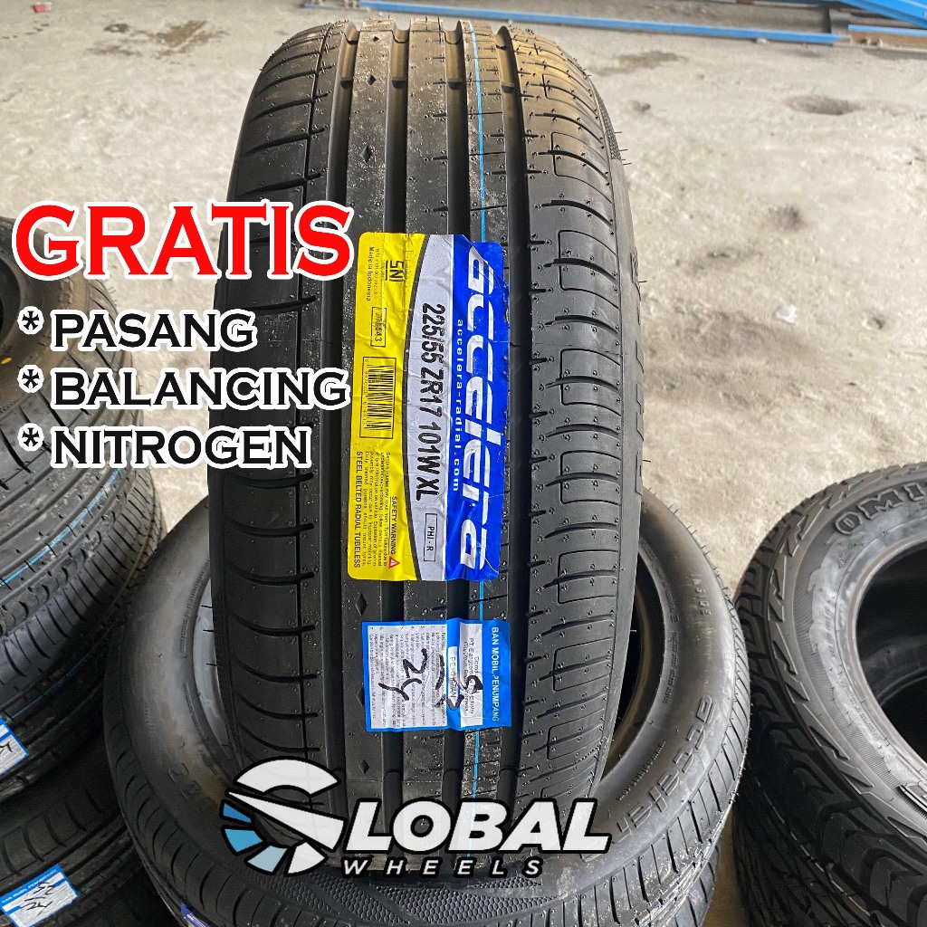 Jual Ban Mobil Radial Tubles Ring 17 Ukuran 225 55 R17 Merek Accelera ...