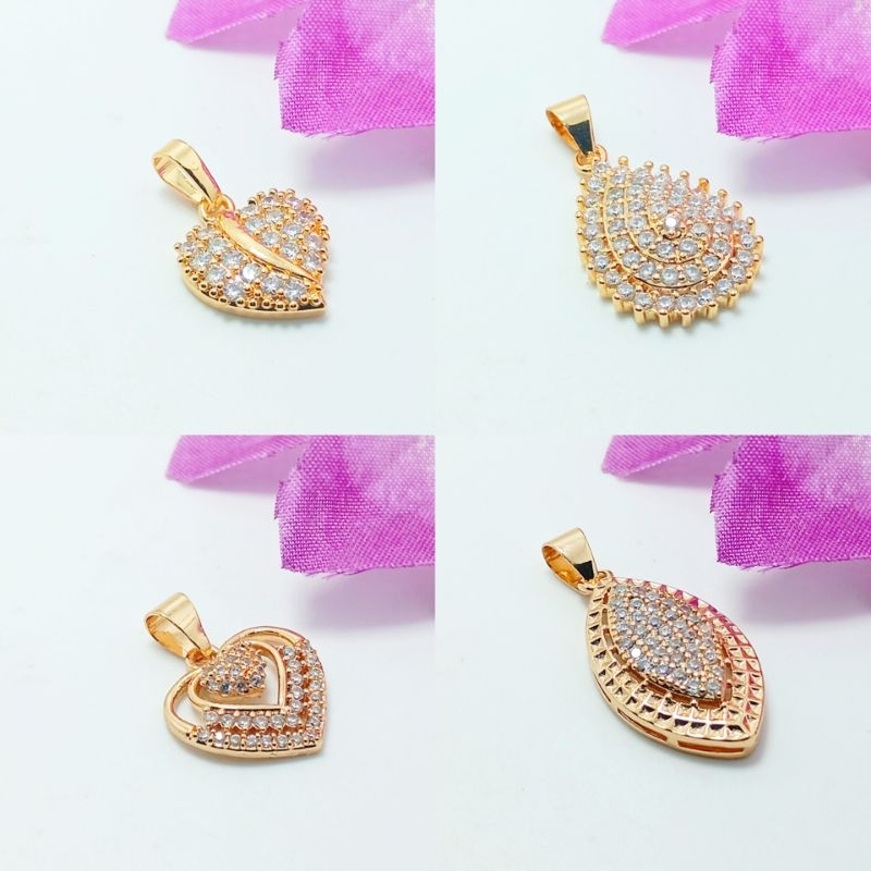 Jual liontin fashion warna emas untuk berbagai macam jenis kalung ...