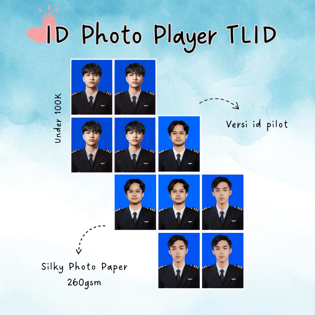 Jual ID PHOTO PLAYER TLID | FOTO 3X4 BG BIRU | Shopee Indonesia