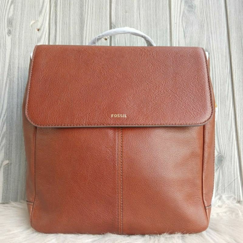Jual fossil Claire Backpack Brown | Shopee Indonesia