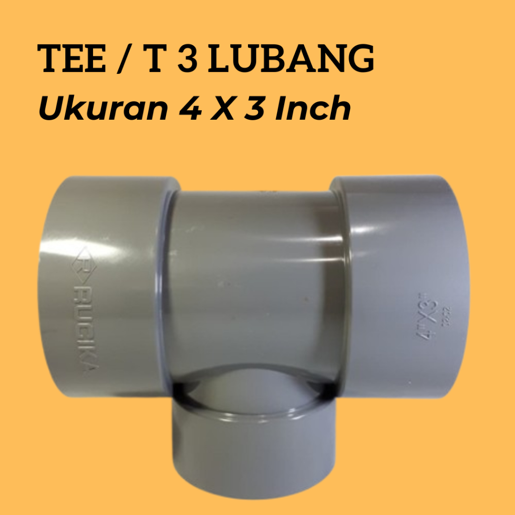 Jual Sambungan Pipa Leter T Pipe Tee 3 Lubang Ukuran 4 X 3i Inchi Type ...