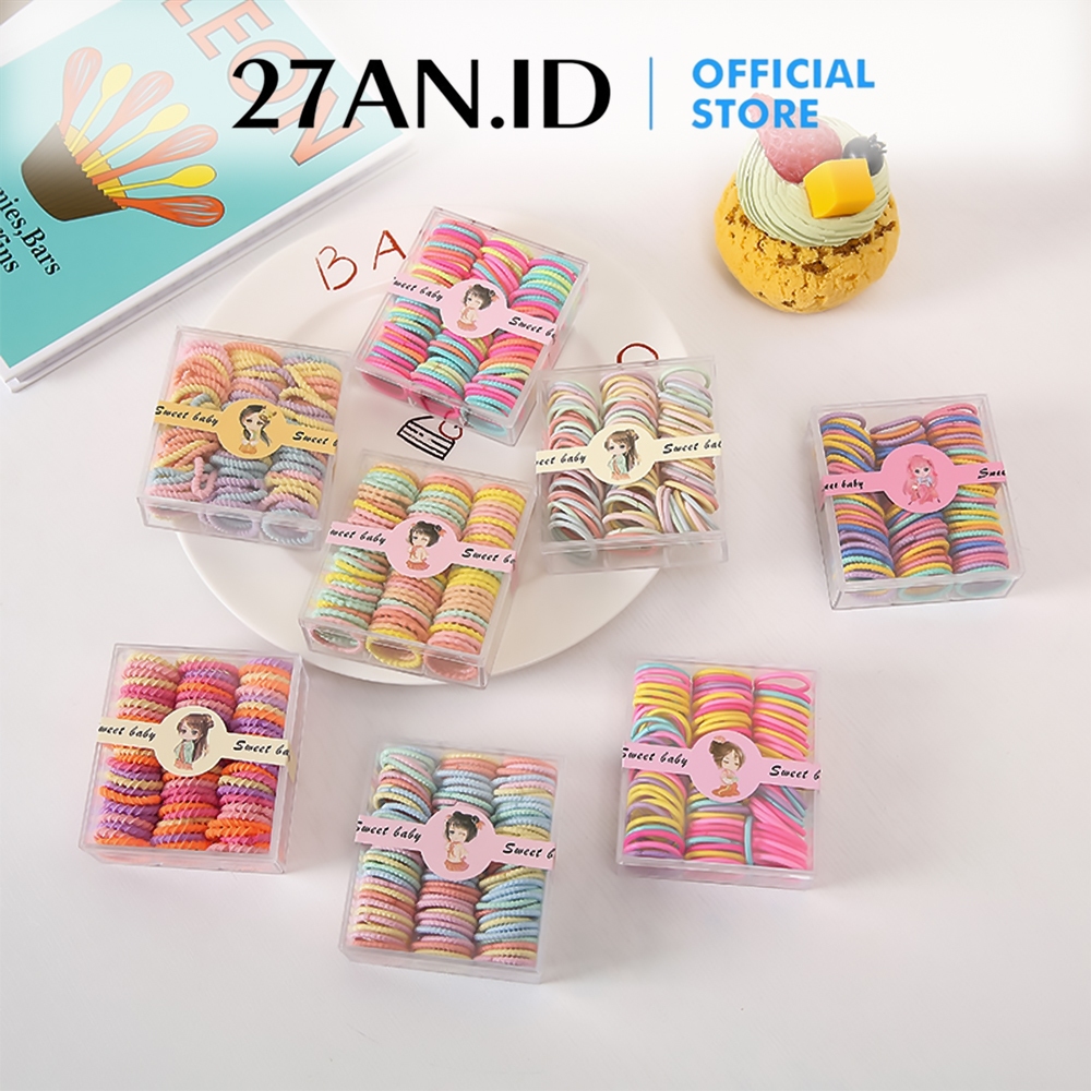 Jual ( 27AN.ID ) Ikat Rambut Anak H545 Kunciran Jepitan Anak Elastis ...