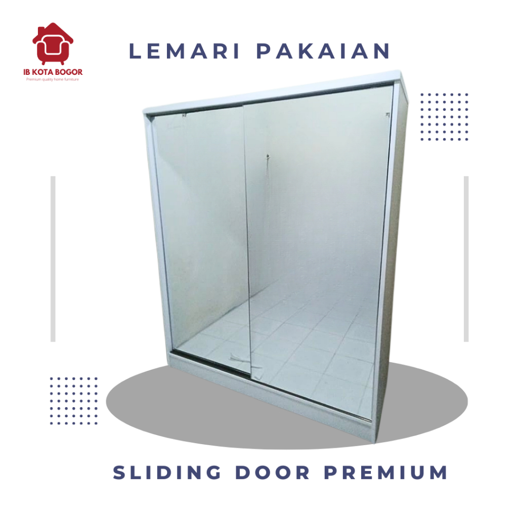 Jual Lemari Pakaian | Lemari Sliding Door Premium | Lemari Full Cermin ...