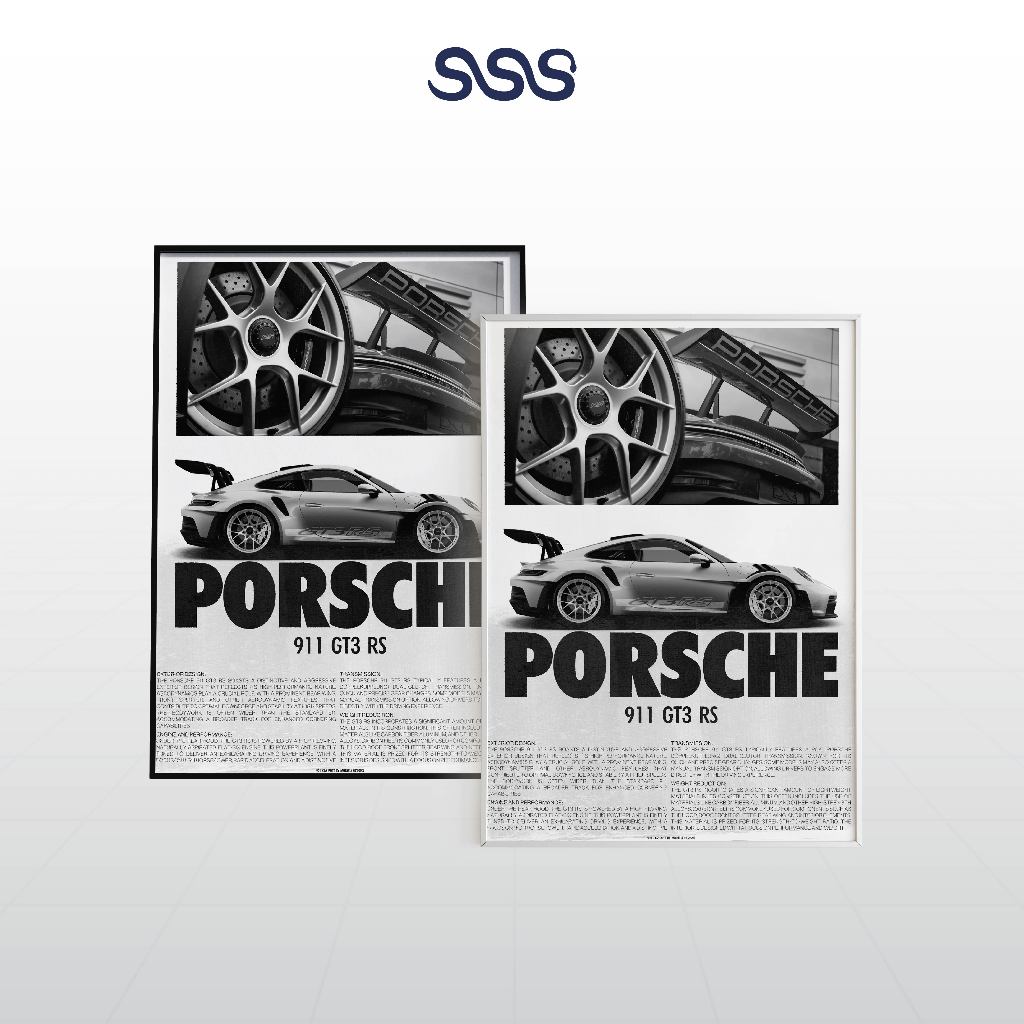 Jual POSTER PORSCHE 811 GT3 RS / AESTHETIC POSTER / POSTER FRAMEBLOCK ...