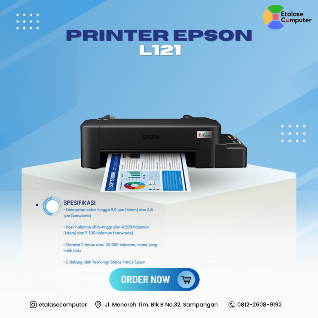 Jual PRINTER EPSON ECOTANK L121 | Shopee Indonesia