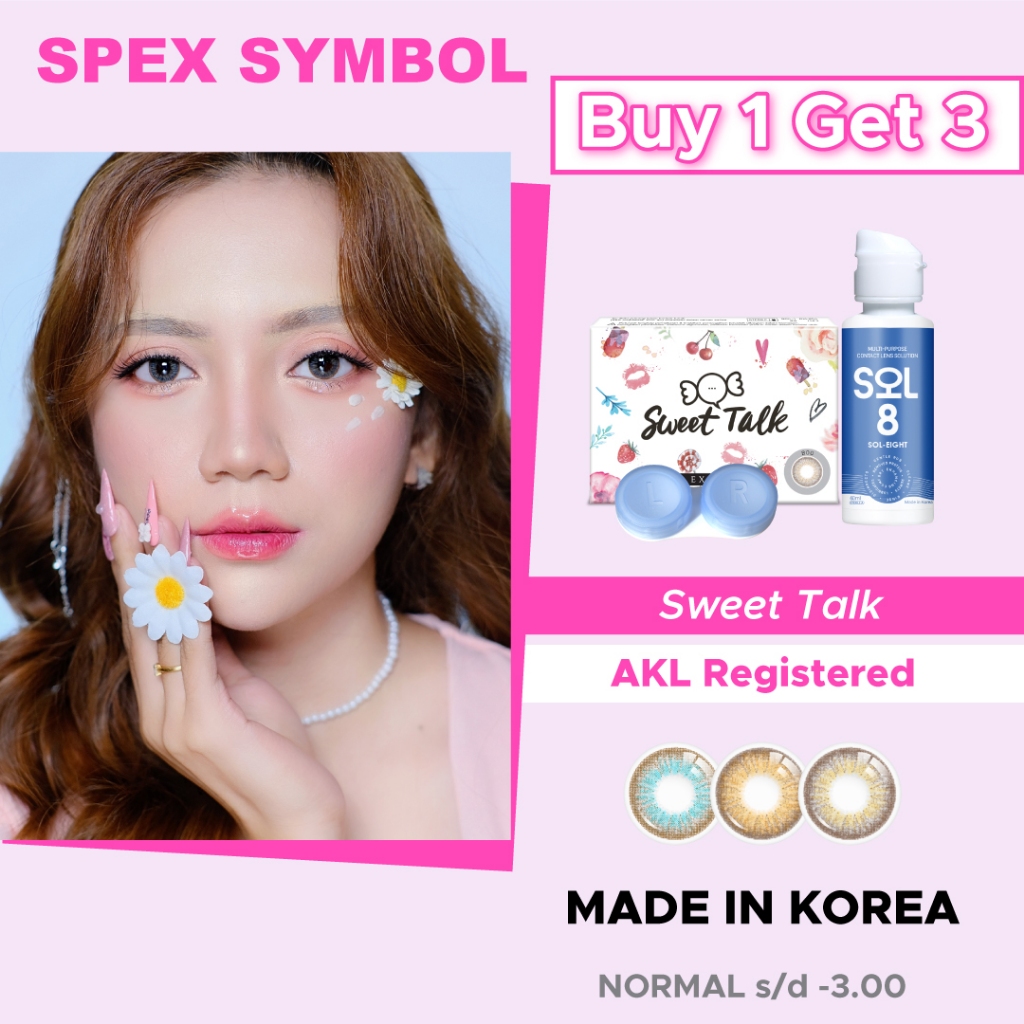 Jual BUY 1 GET 3 - Spex Symbol Softlens Sweet Talk Boo | Sweetie ...