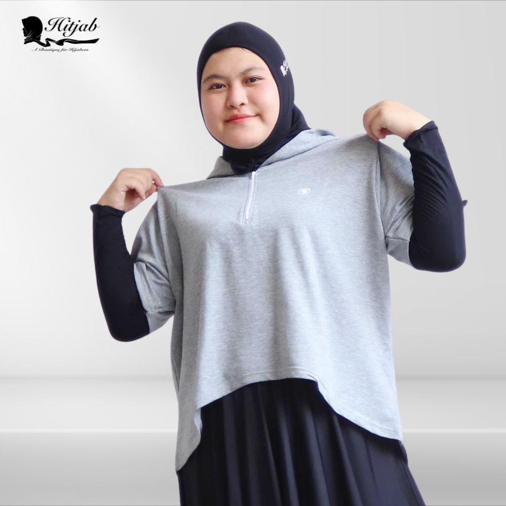 Jual Hitjab - Hoodie Asimetris JUMBO Plus Big Size Olahraga Padel Sport ...